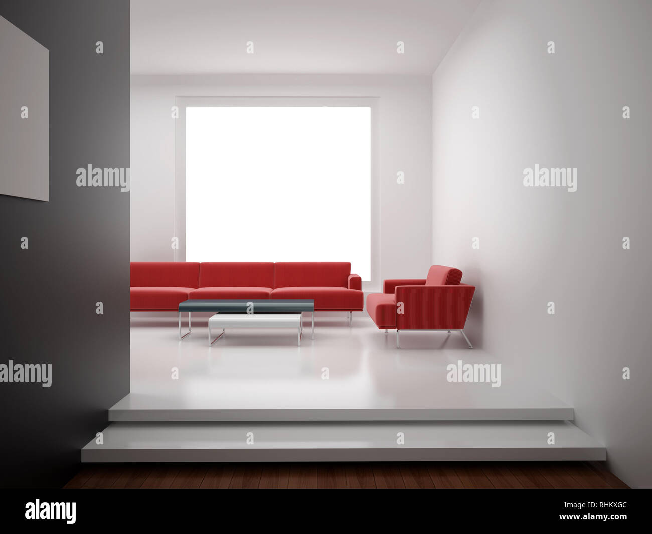 High resolution image interior. 3d illustration modern interior. Living ...