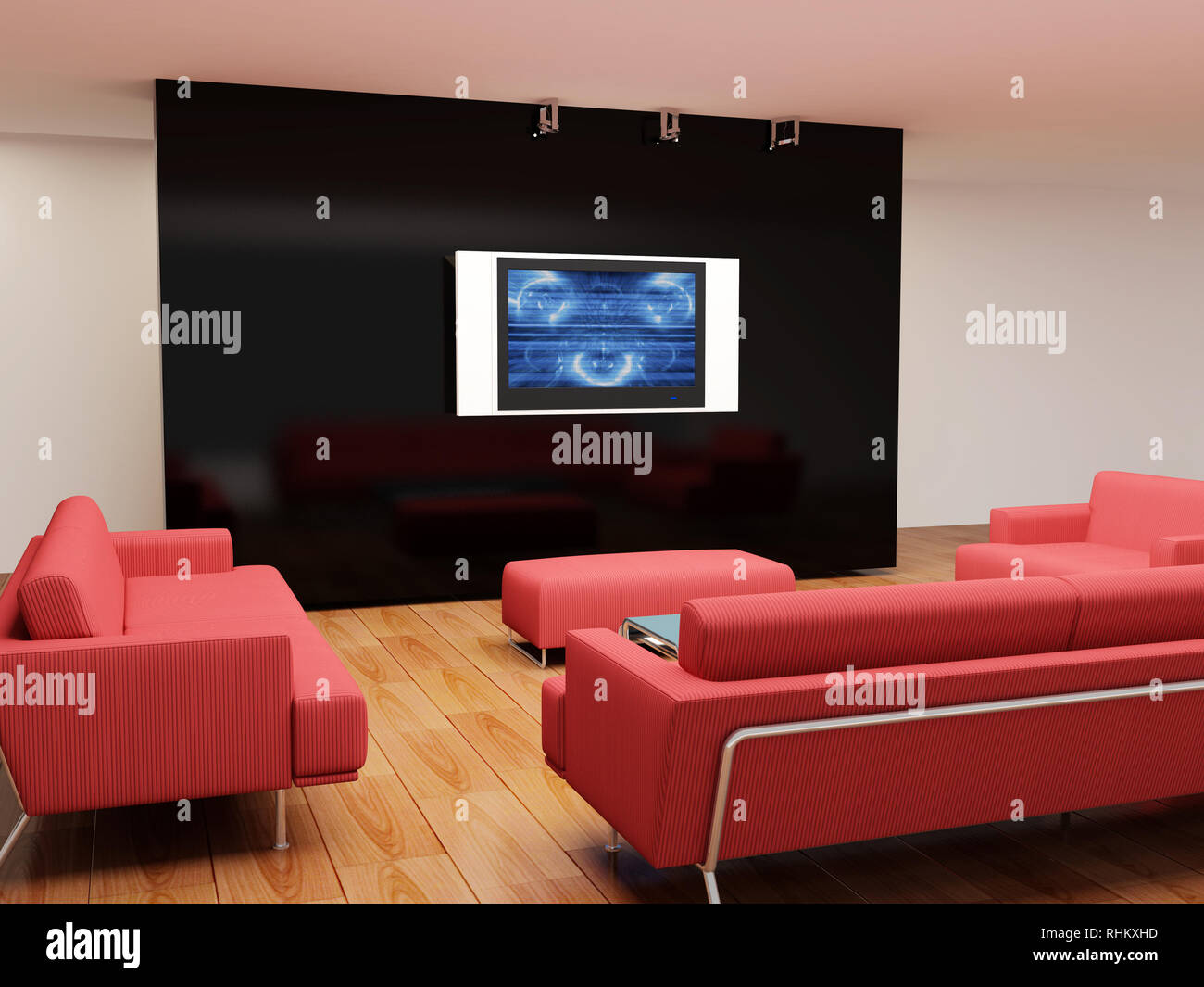 High resolution image interior. 3d illustration modern interior. The ...