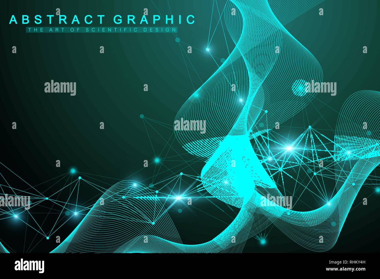 Big Genomic Data Visualization. DNA helix, DNA strand, DNA Test ...
