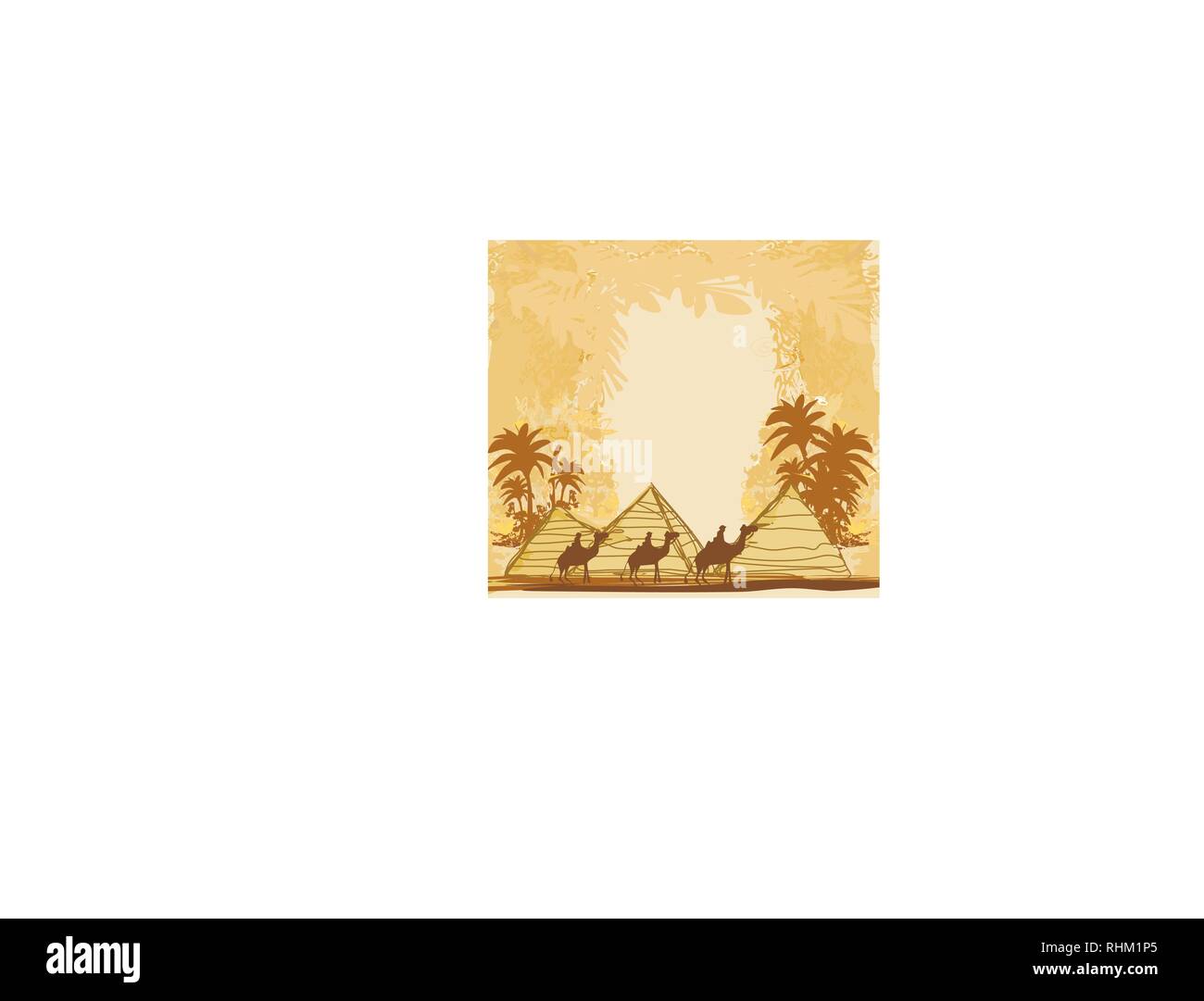 Vintage background with pyramids Stock Vector Image & Art - Alamy