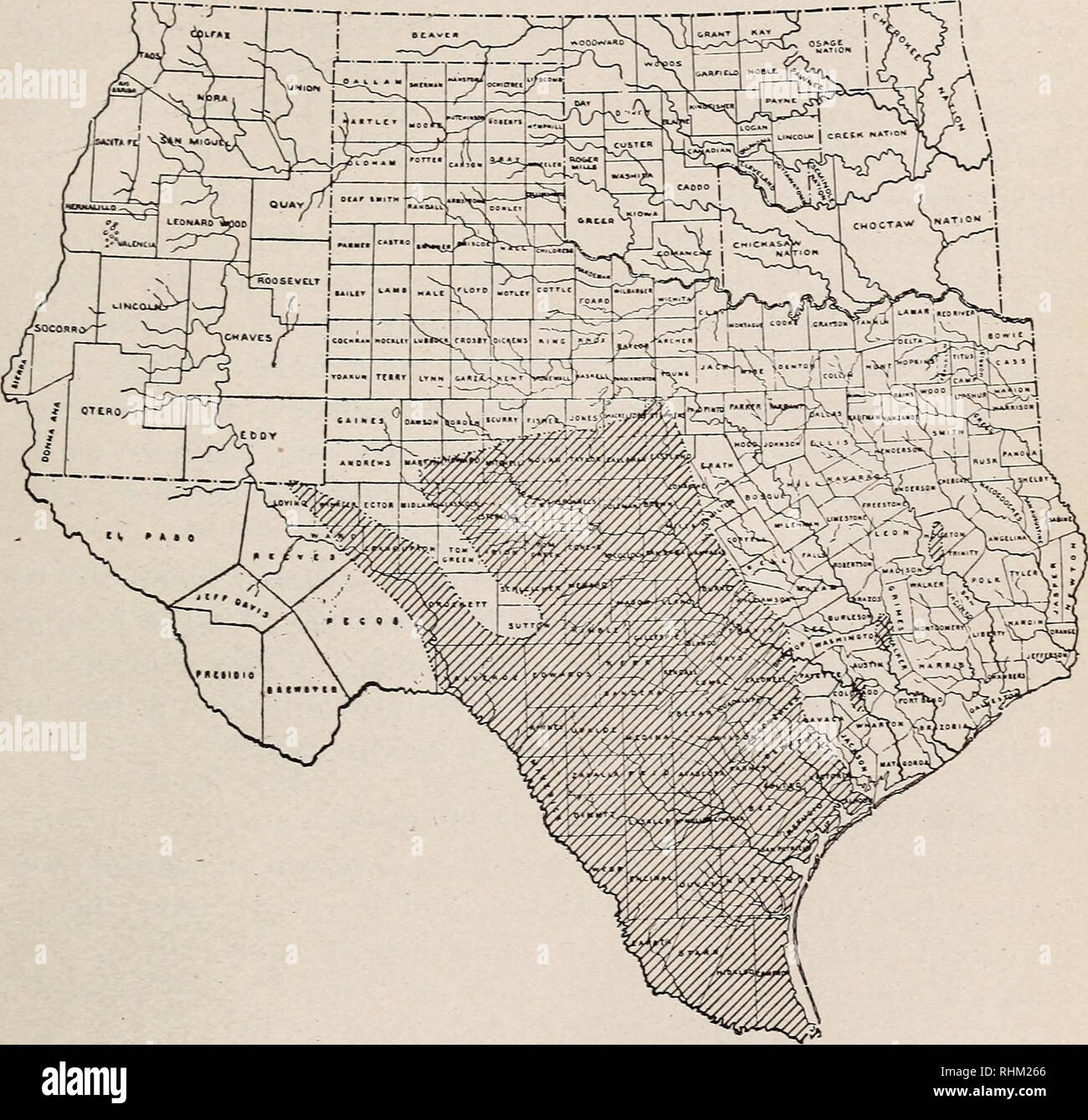 . Biological survey of Texas : Life zones, with characteristic species ...