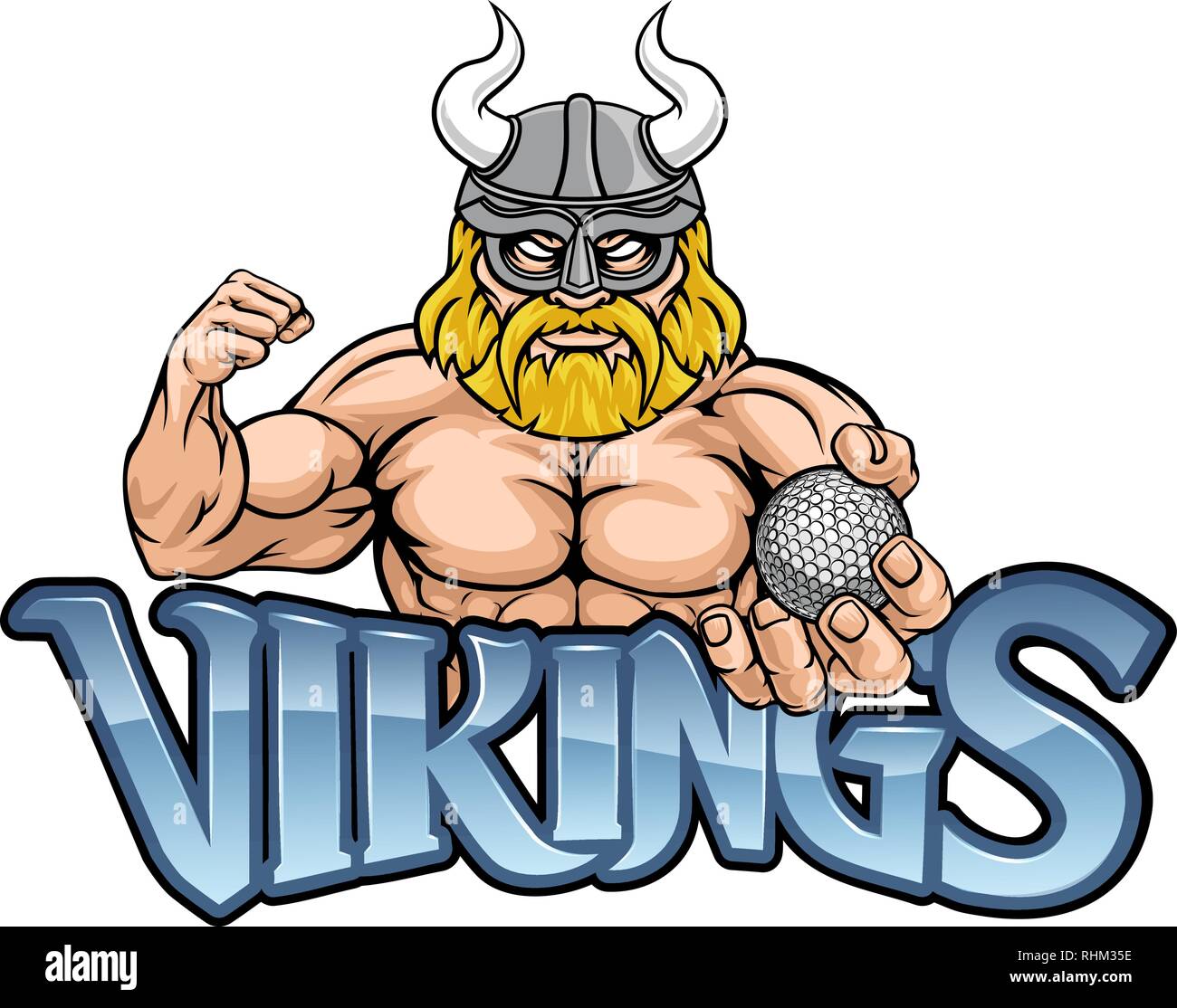 Viking Golf Sports Mascot Stock Vector Image & Art - Alamy