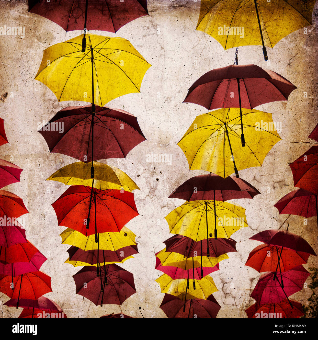 Umbrella umbrellas art installation hi-res stock photography and images ...