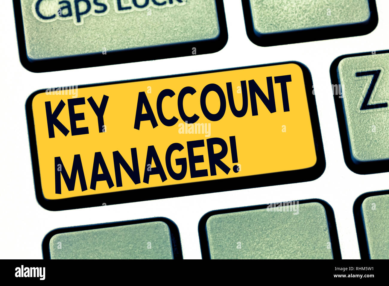 Text sign showing Key Account Manager. Conceptual photo full ...