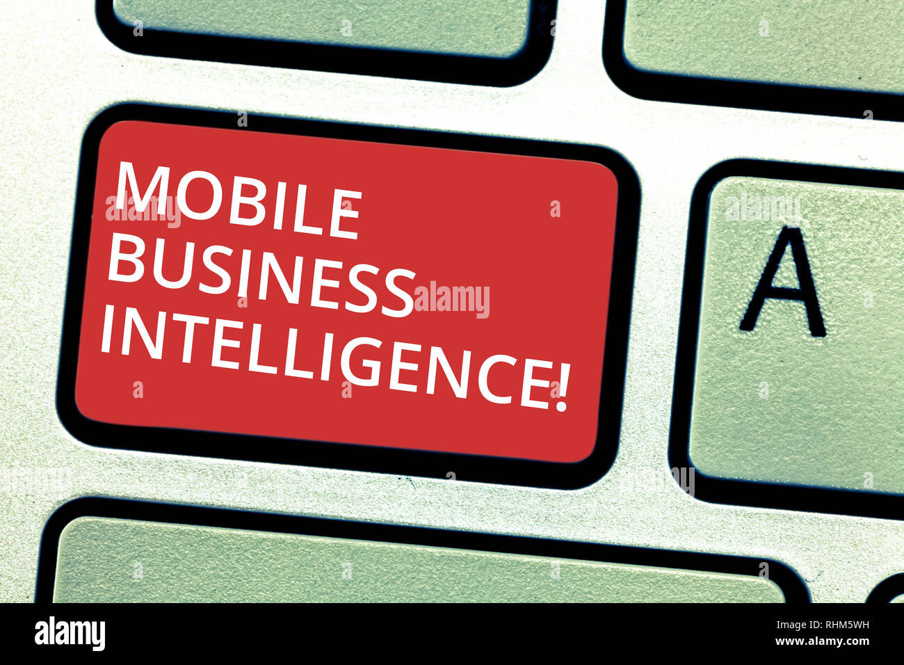 Text sign showing Mobile Business Intelligence. Conceptual photo ...