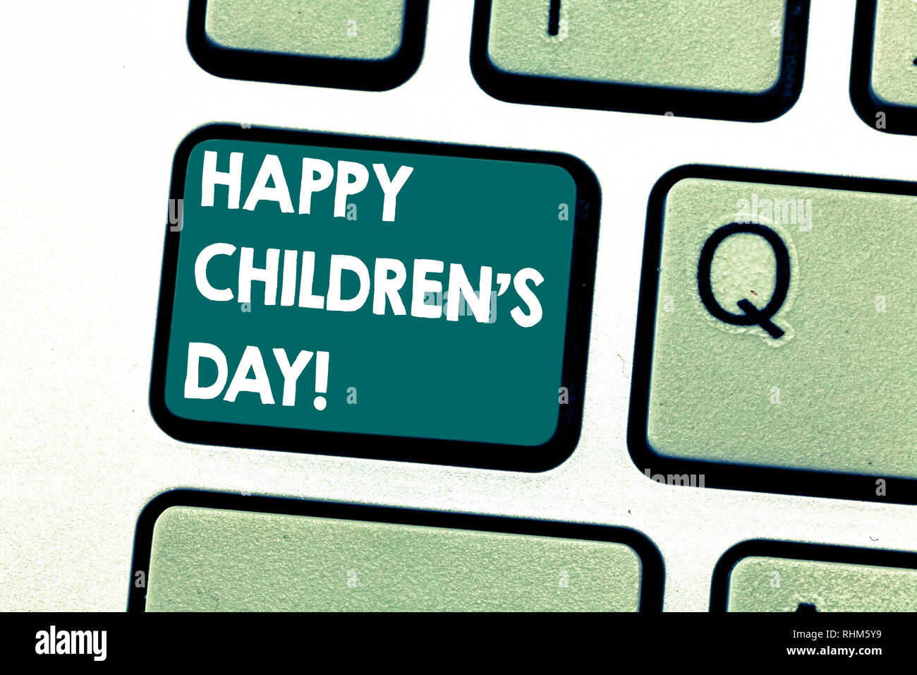Handwriting text Happy Children S Day. Concept meaning fixed date made ...