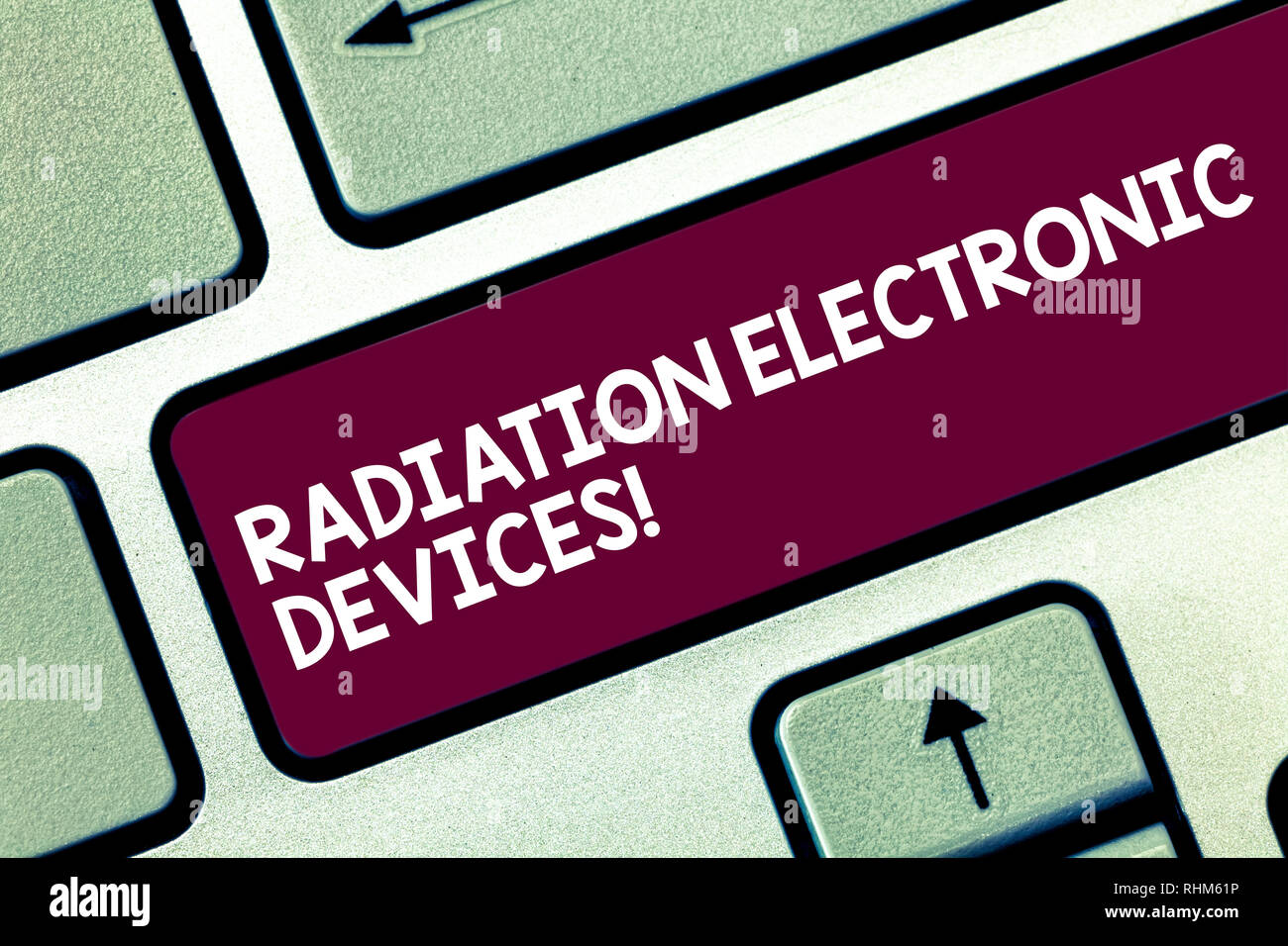 Text sign showing Radiation Electronic Devices. Conceptual photo radio ...