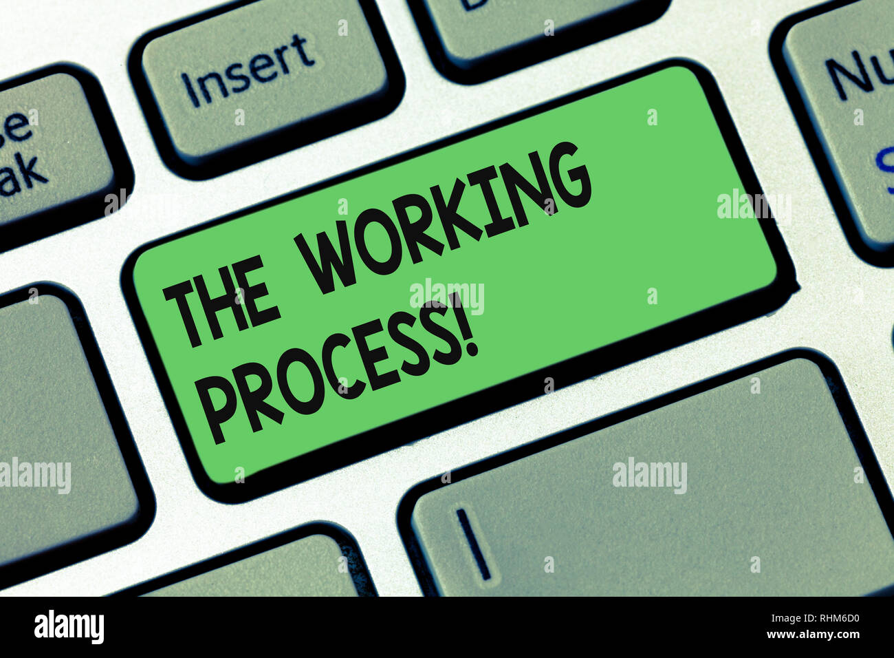 Text sign showing The Working Process. Conceptual photo companys ...
