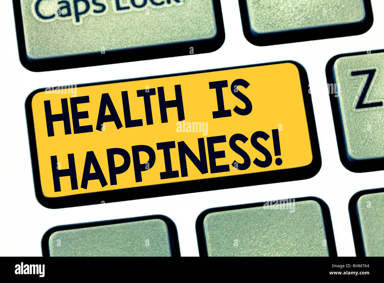 Text sign showing Health Is Happiness. Conceptual photo condition of ...