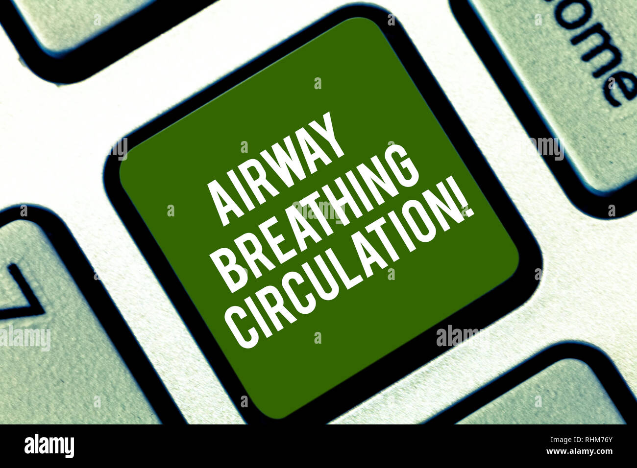 Word writing text Airway Breathing Circulation. Business concept for ...