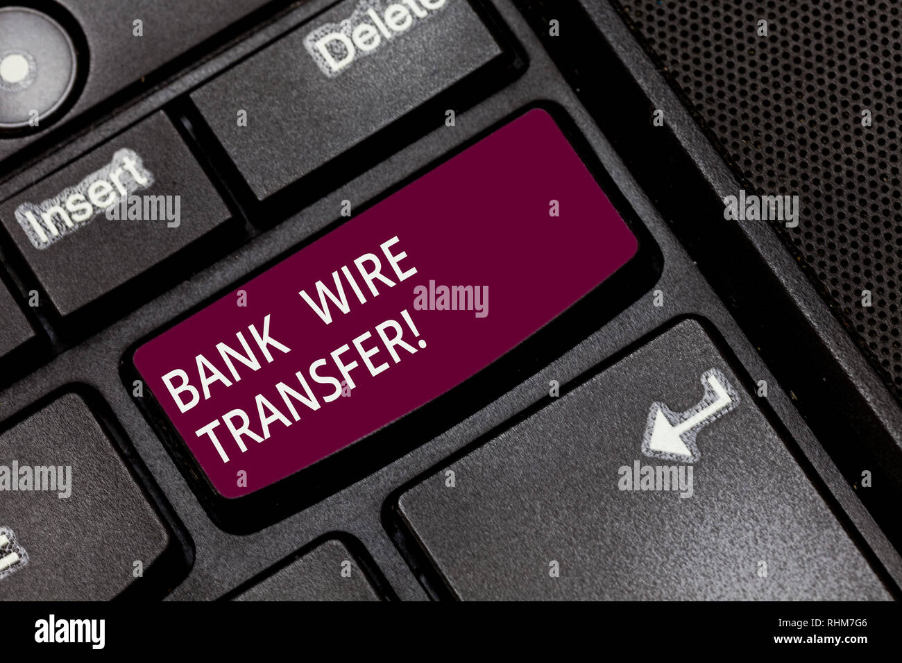 Writing note showing Bank Wire Transfer. Business photo showcasing ...