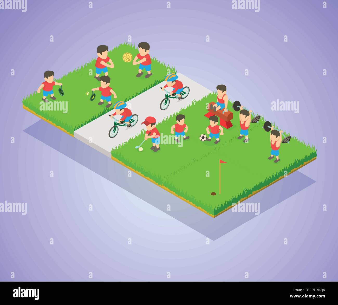 Training concept banner, isometric style Stock Vector Image & Art - Alamy
