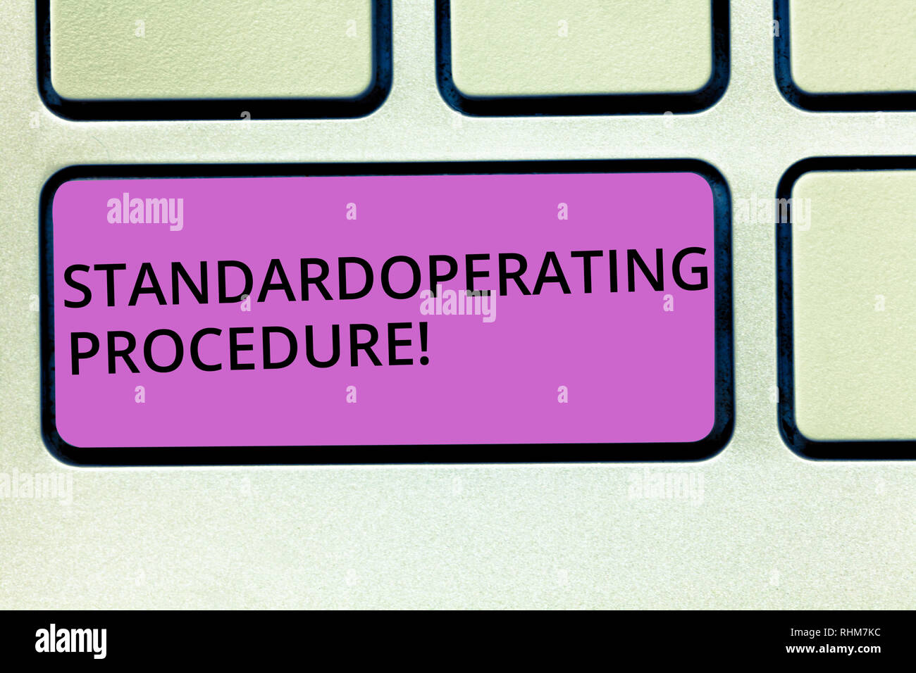 Handwriting text Standard Operating Procedure. Concept meaning Detailed ...