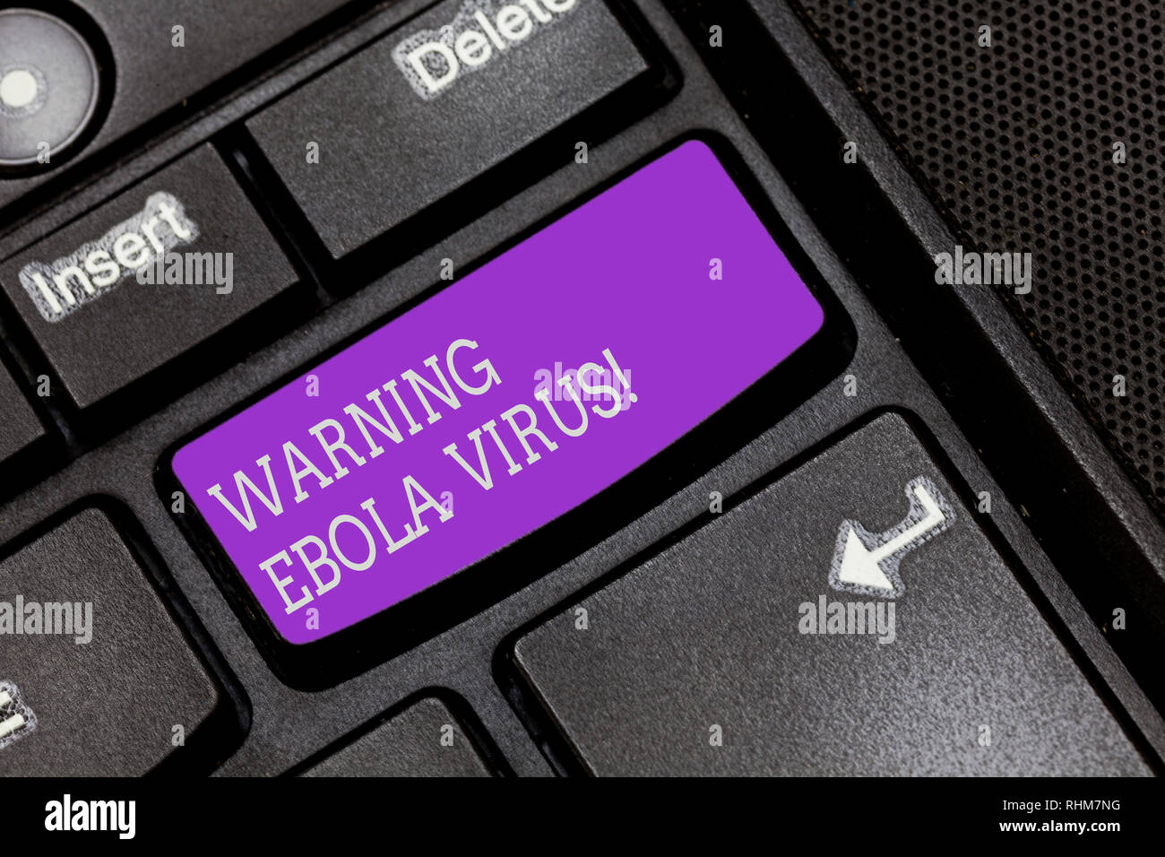 Text sign showing Warning Ebola Virus. Conceptual photo inform showing ...