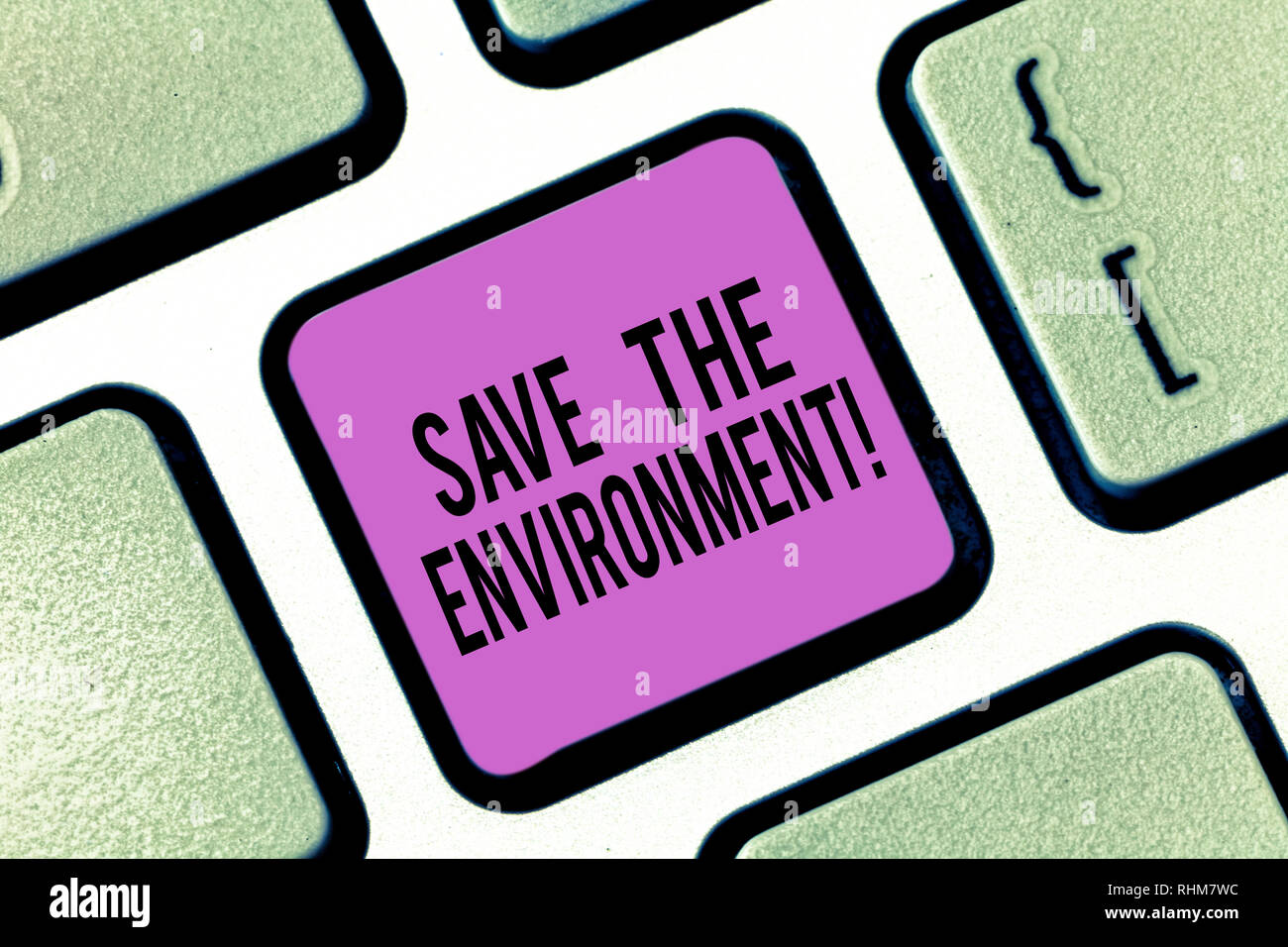 Word writing text Save The Environment. Business concept for protecting ...