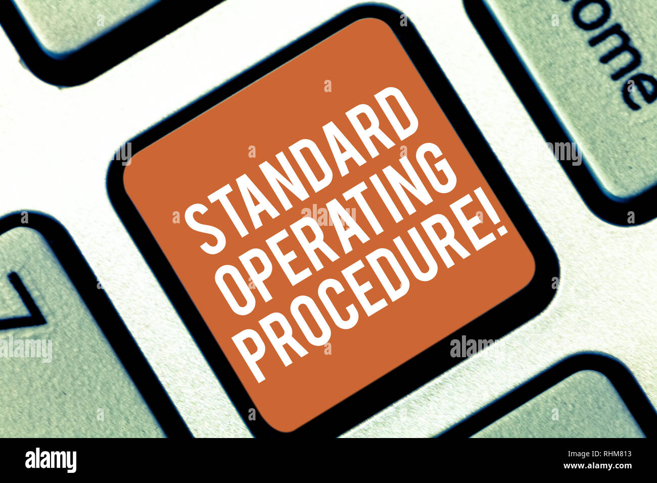 Conceptual hand writing showing Standard Operating Procedure. Business ...