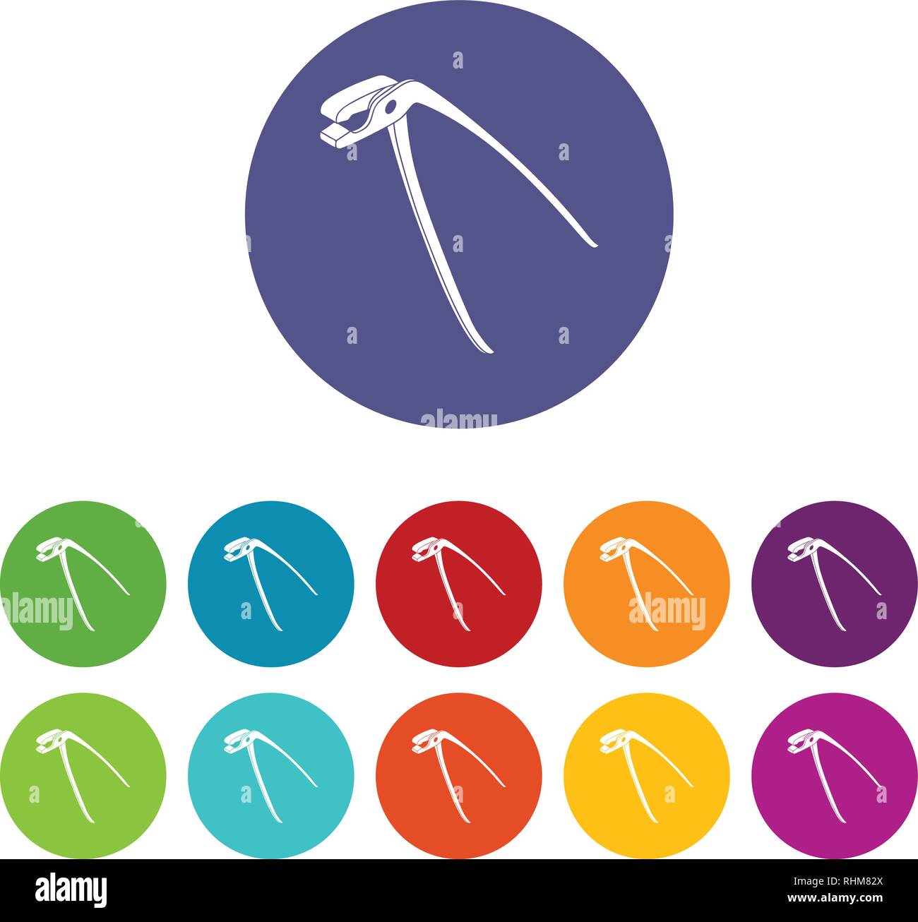 Medical pliers icons set vector color Stock Vector Image & Art - Alamy