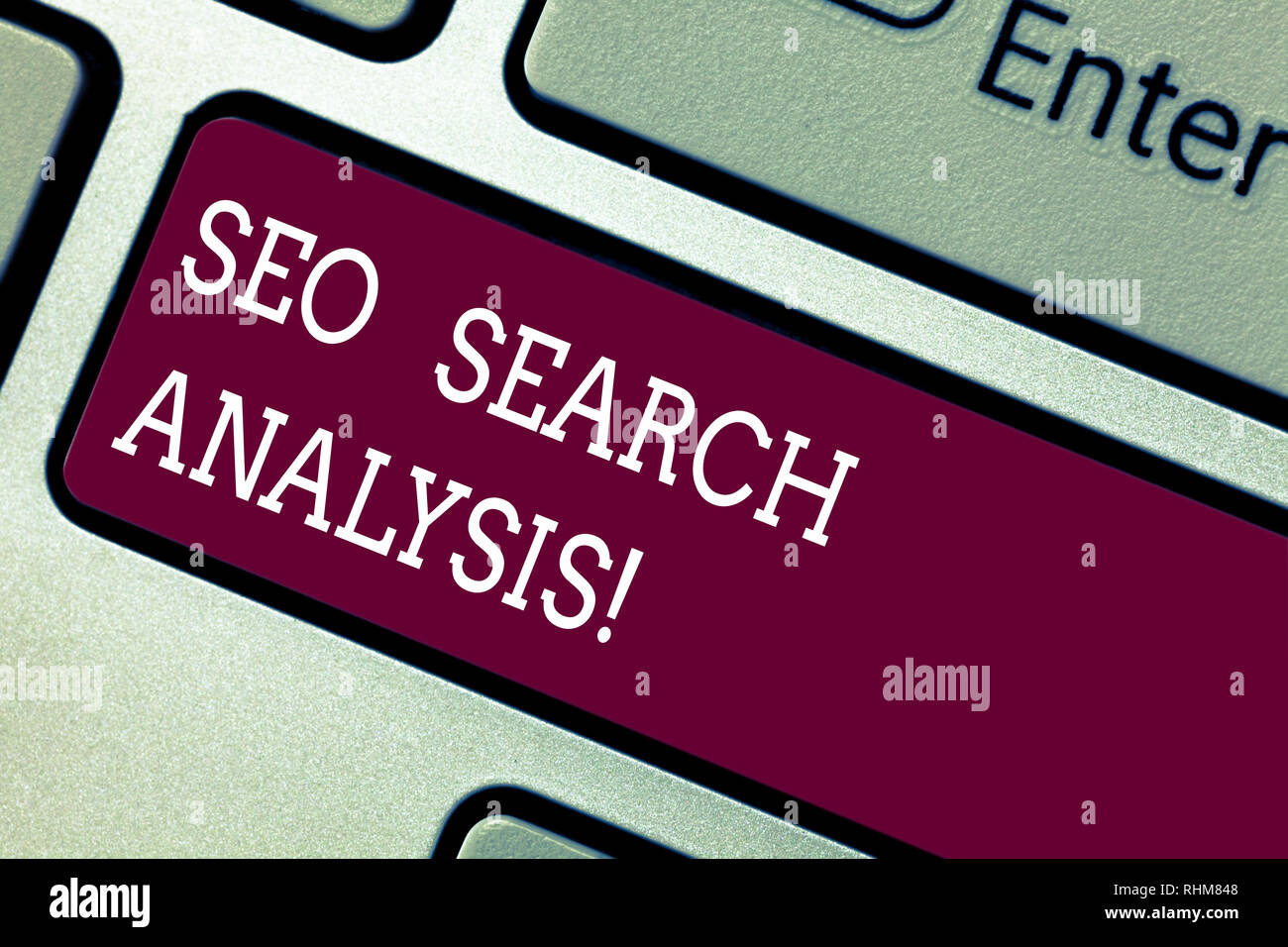 Word writing text Seo Search Analysis. Business concept for making ...