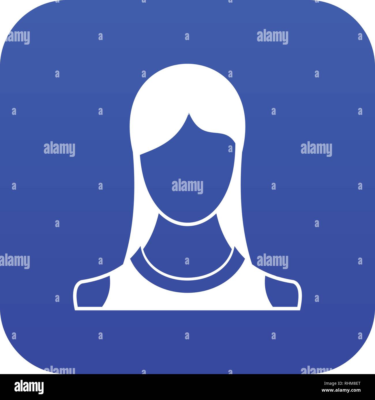 Woman icon digital blue Stock Vector Image & Art - Alamy