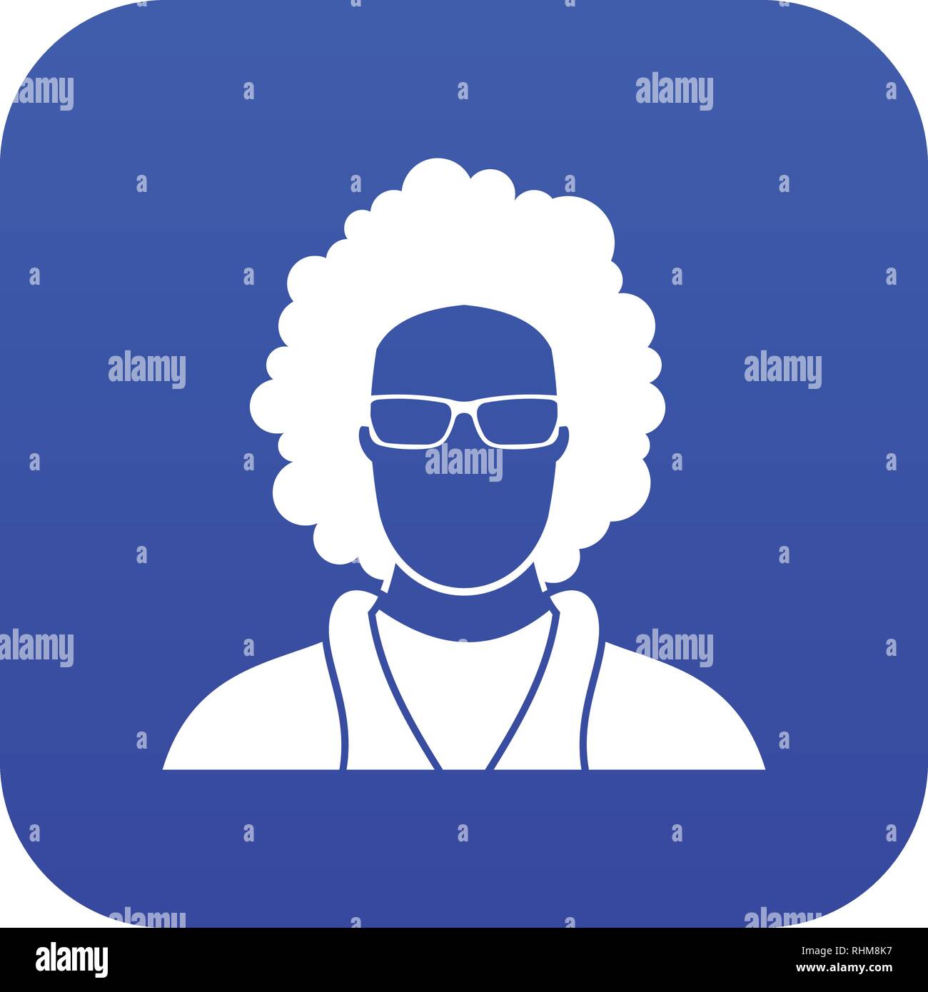 User icon digital blue Stock Vector Image & Art - Alamy