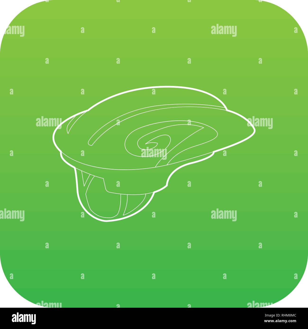 Sport helmet icon green vector Stock Vector Image & Art - Alamy