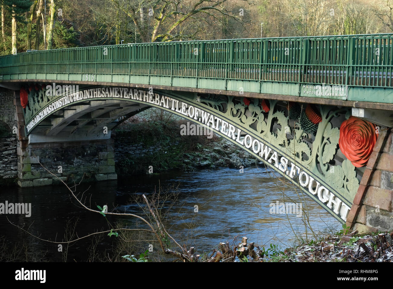 Waterloo Bridge on the Holyhead Road at Betws-y-Coed, North Wales Stock ...
