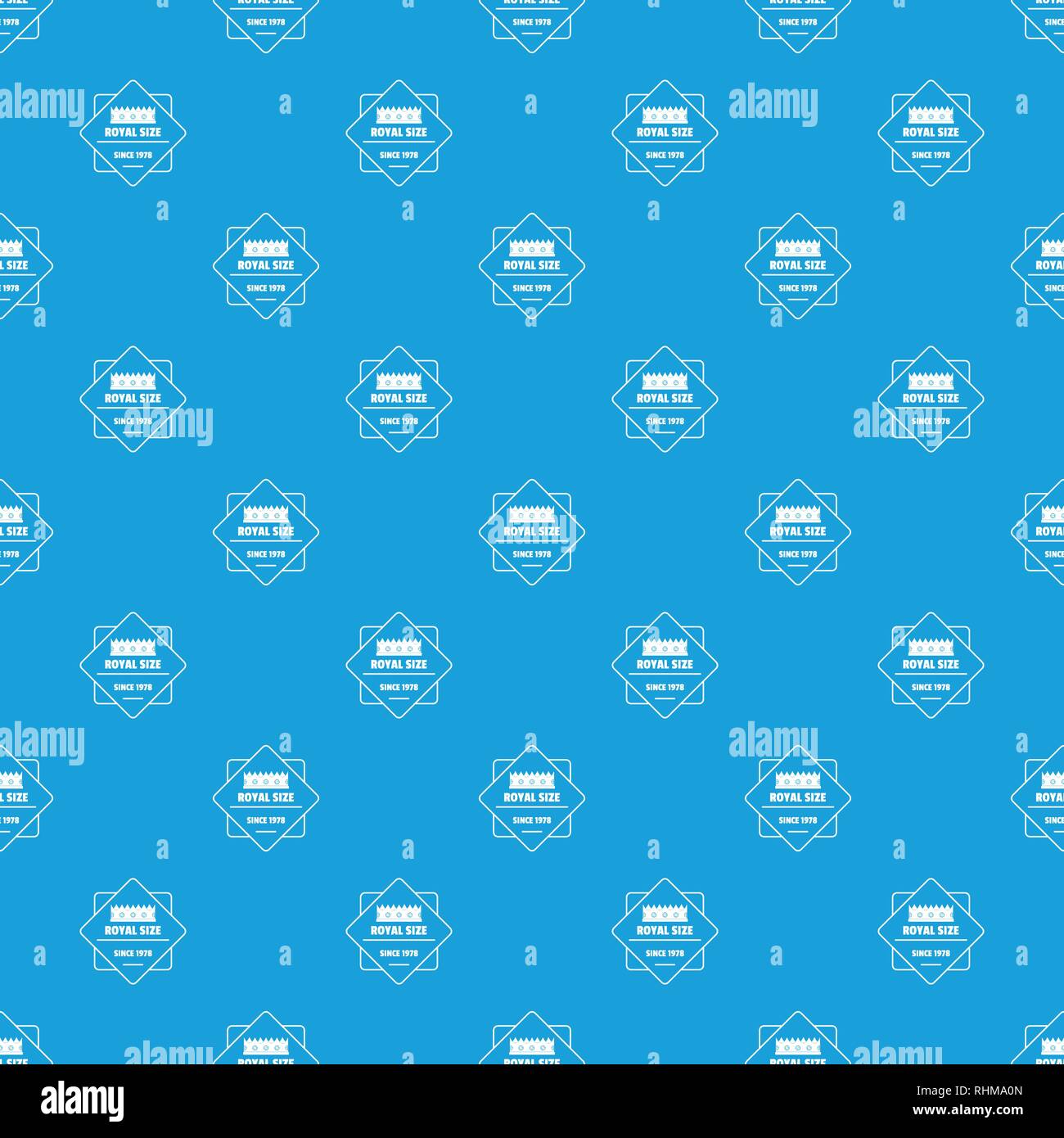 Crown pattern vector seamless blue Stock Vector Image & Art - Alamy