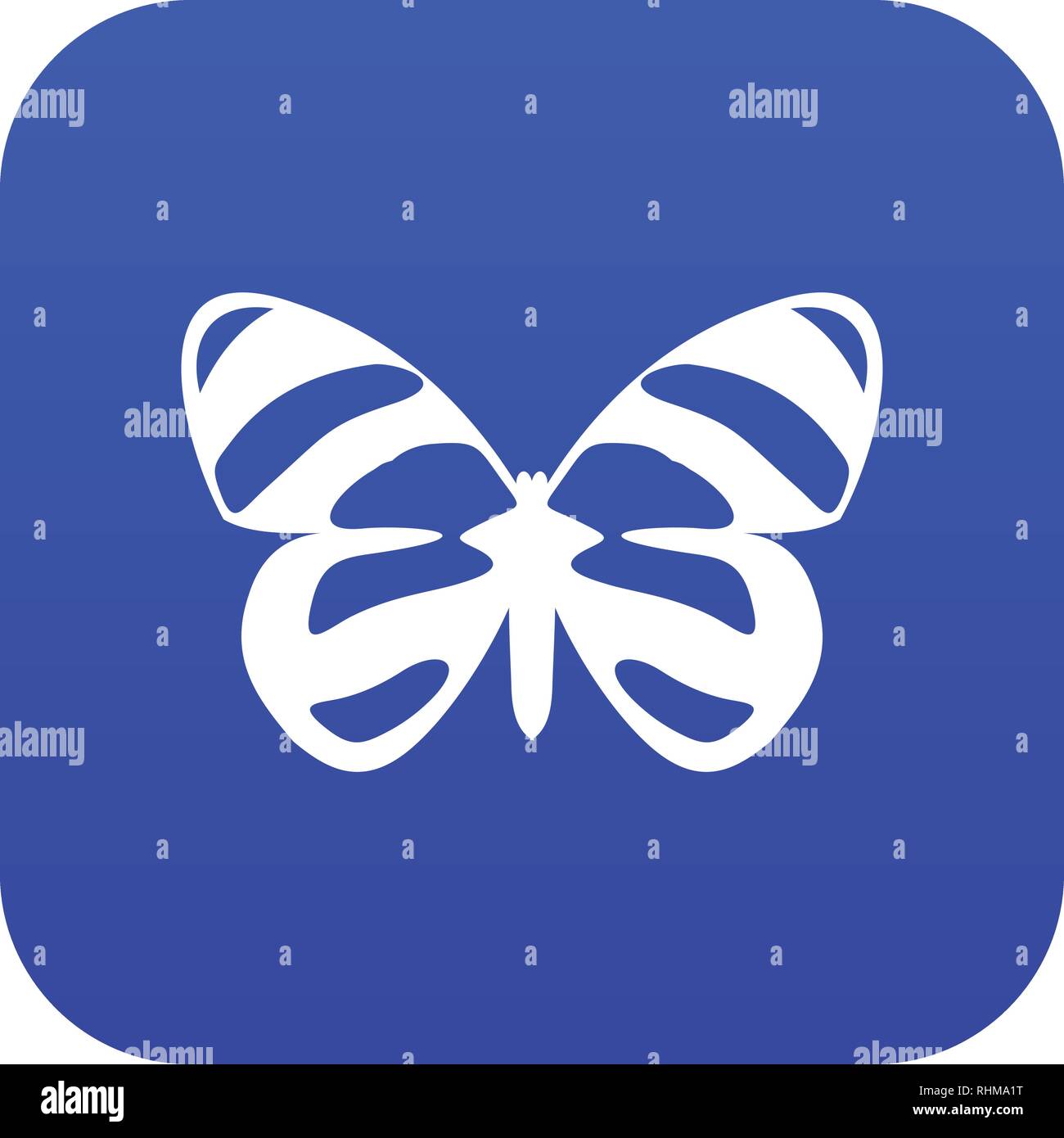 Butterfly icon digital blue Stock Vector Image & Art - Alamy