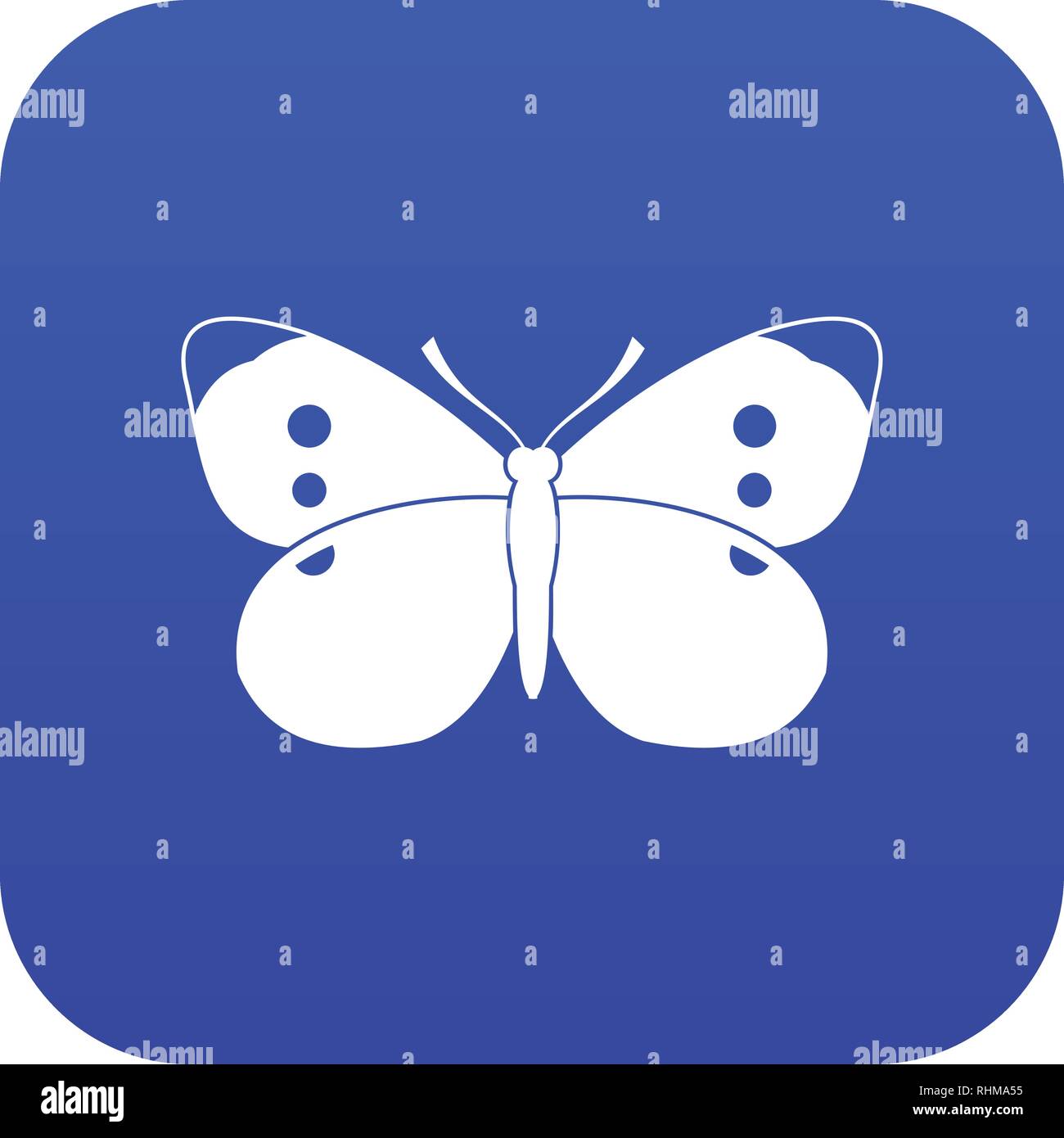Butterfly icon digital blue Stock Vector Image & Art - Alamy