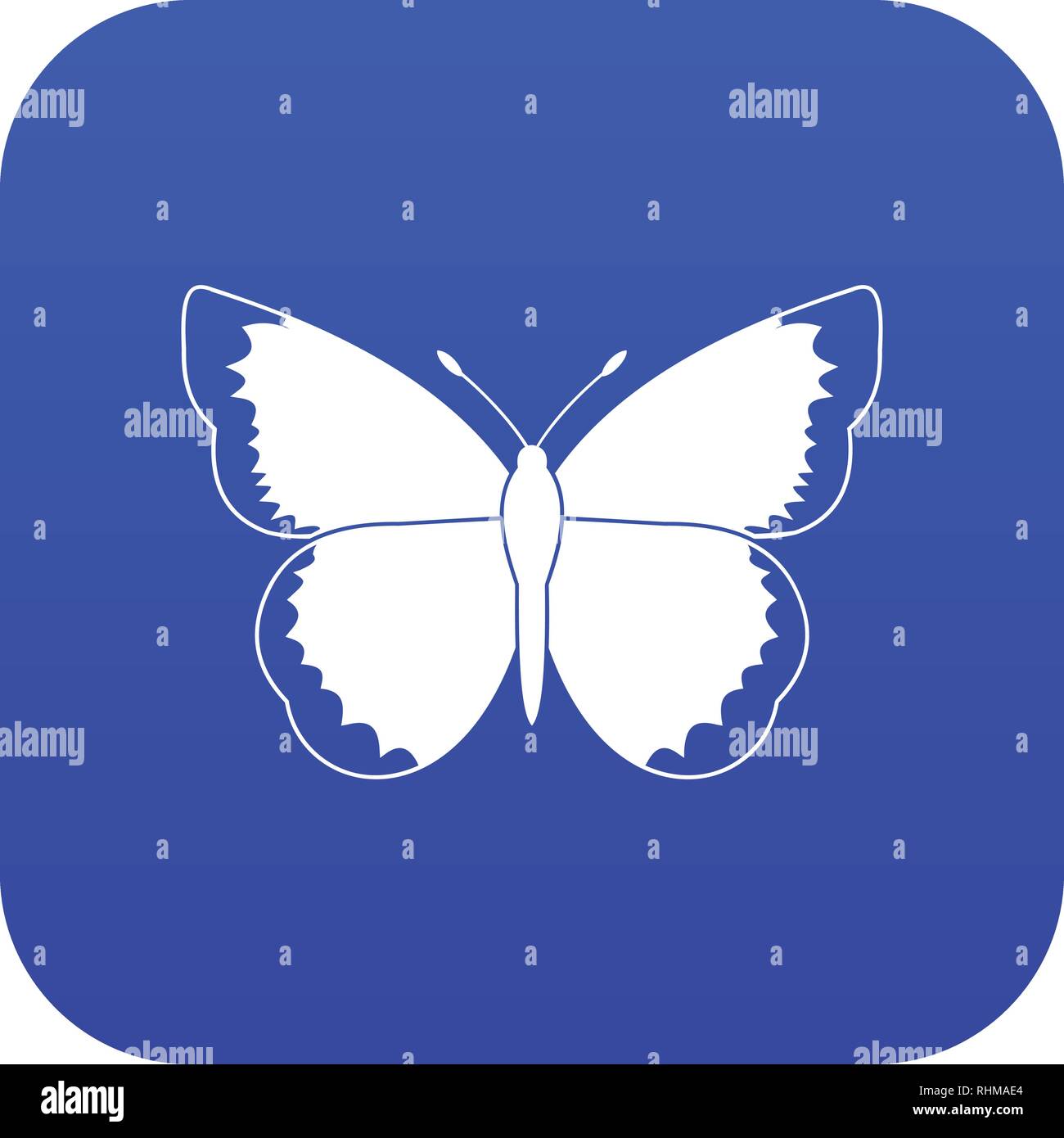Butterfly icon digital blue Stock Vector Image & Art - Alamy