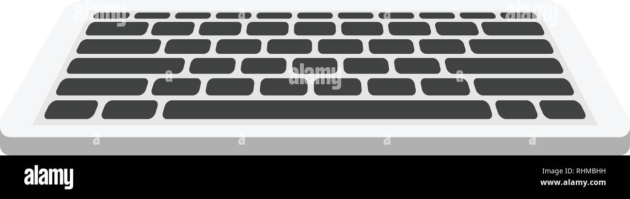 Computer keyboard icon, flat style Stock Vector Image & Art - Alamy