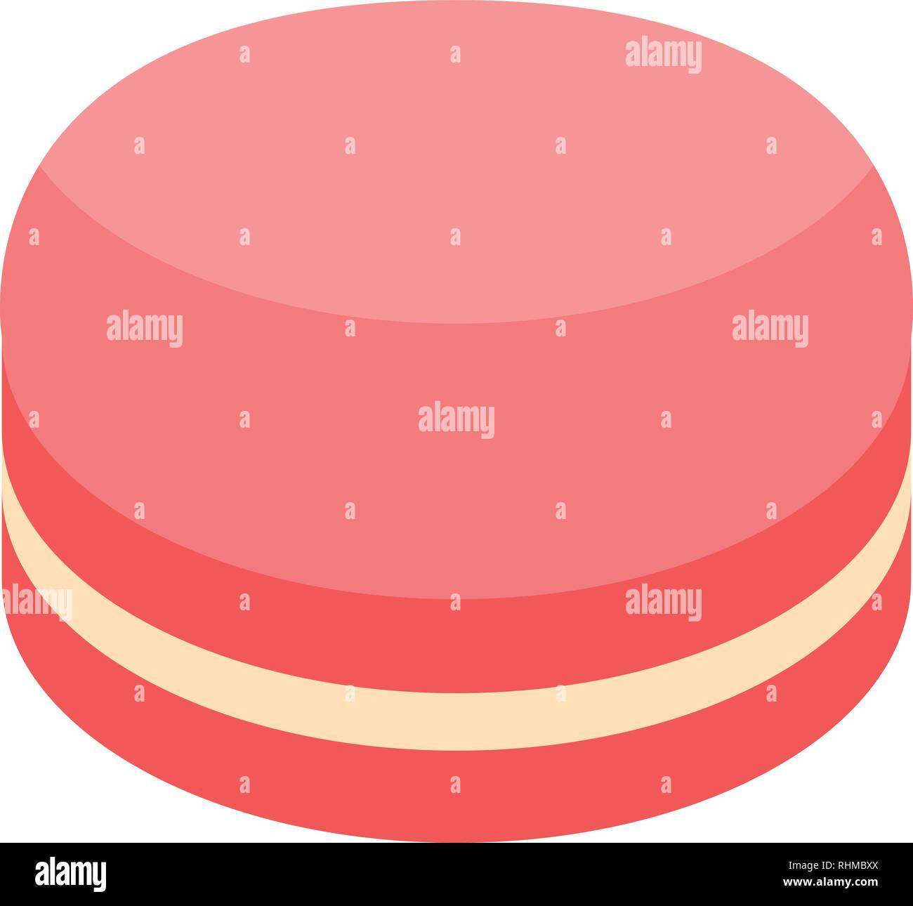 Red macaroon icon, isometric style Stock Vector Image & Art - Alamy
