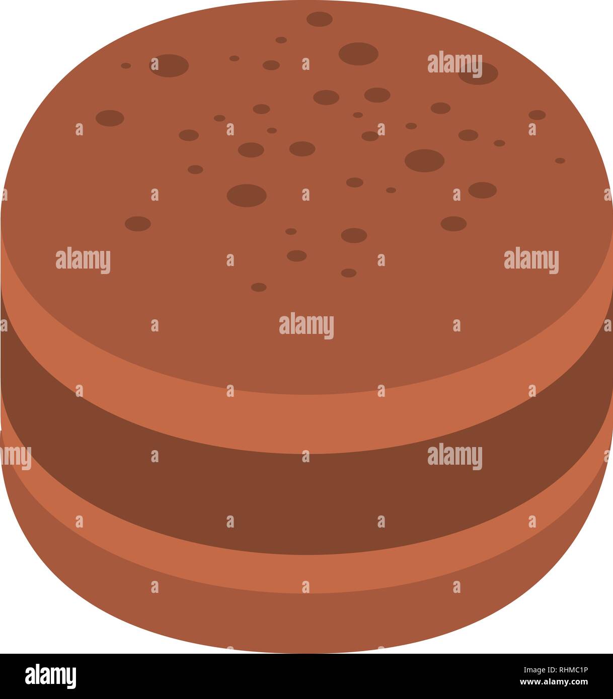 Macaron delicious dessert isometric Stock Vector Images - Alamy