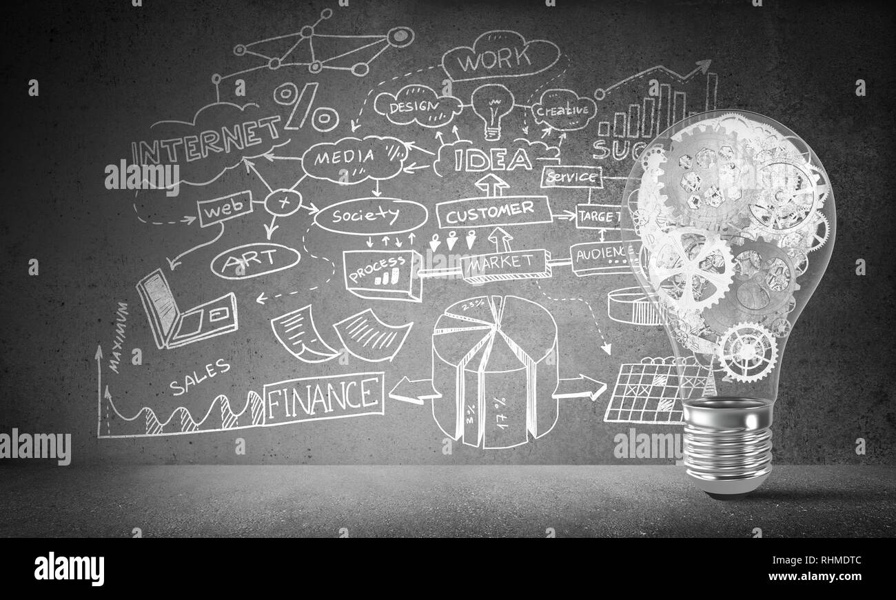 Concept of lightbulb as symbol of new idea Stock Photo - Alamy