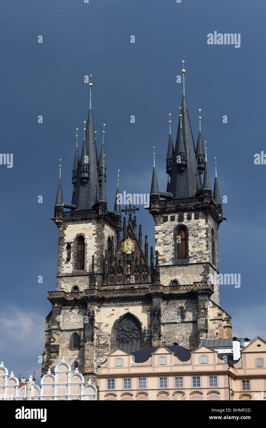 Baroque interior tyn church hi-res stock photography and images - Alamy