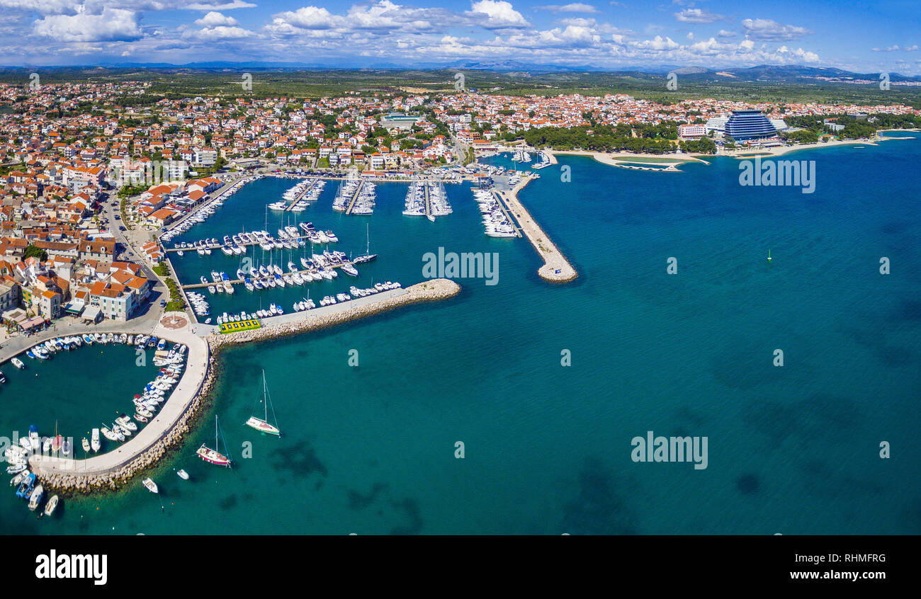 Sailing boats at the marina of vodice hi-res stock photography and ...