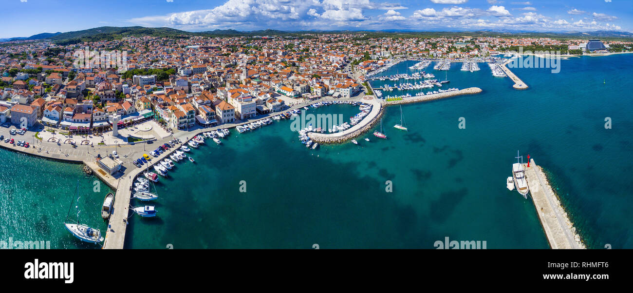 Sailing boats at the marina of vodice hi-res stock photography and ...