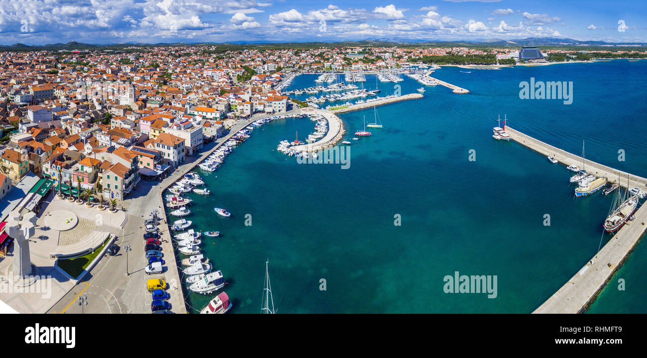 Sailing boats at the marina of vodice hi-res stock photography and ...