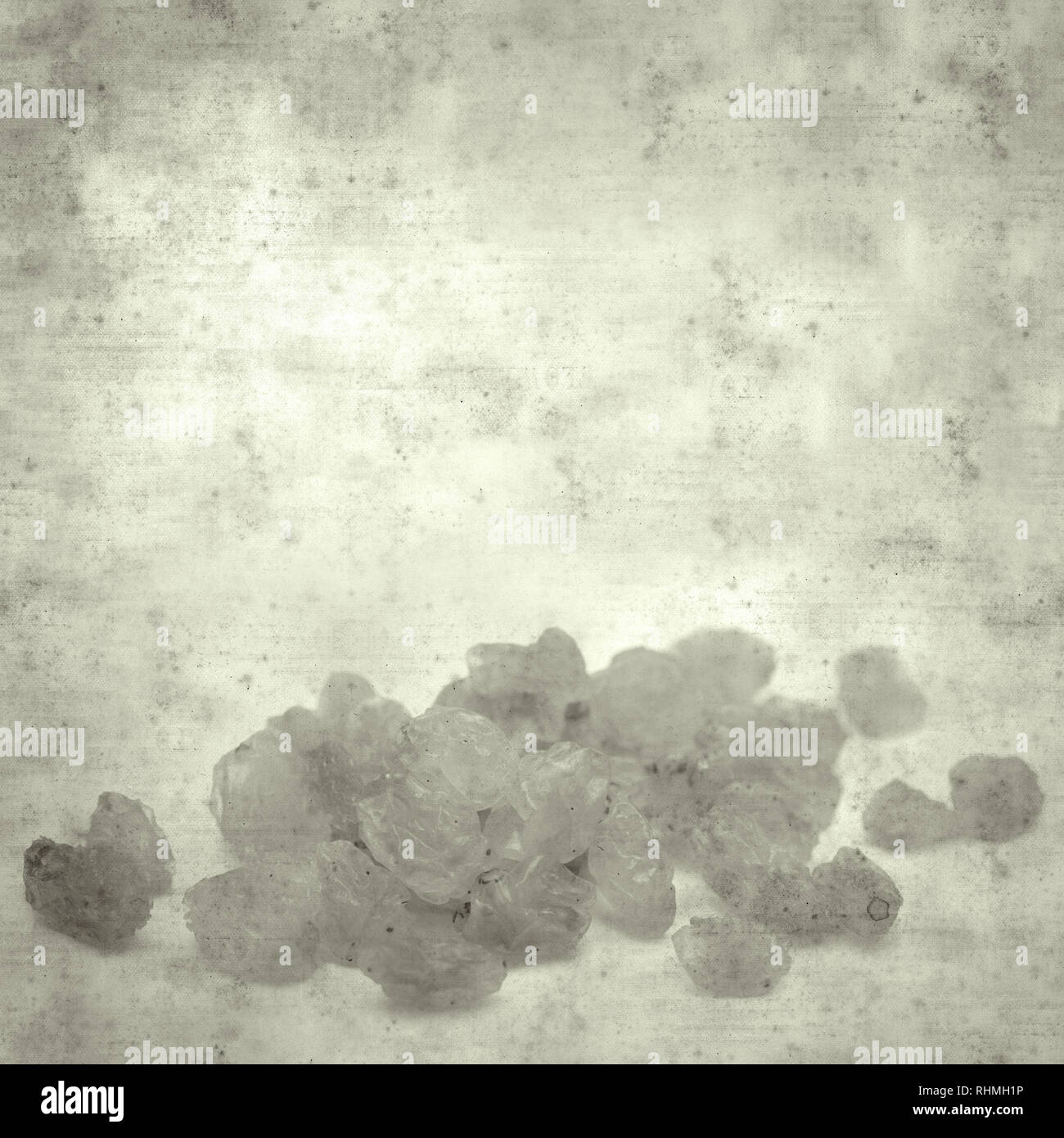 textured stylish old paper background, square, with blond raisins Stock ...