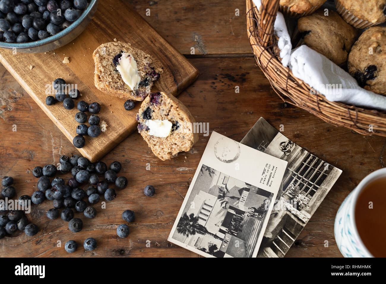 Postcards on table hi-res stock photography and images - Alamy