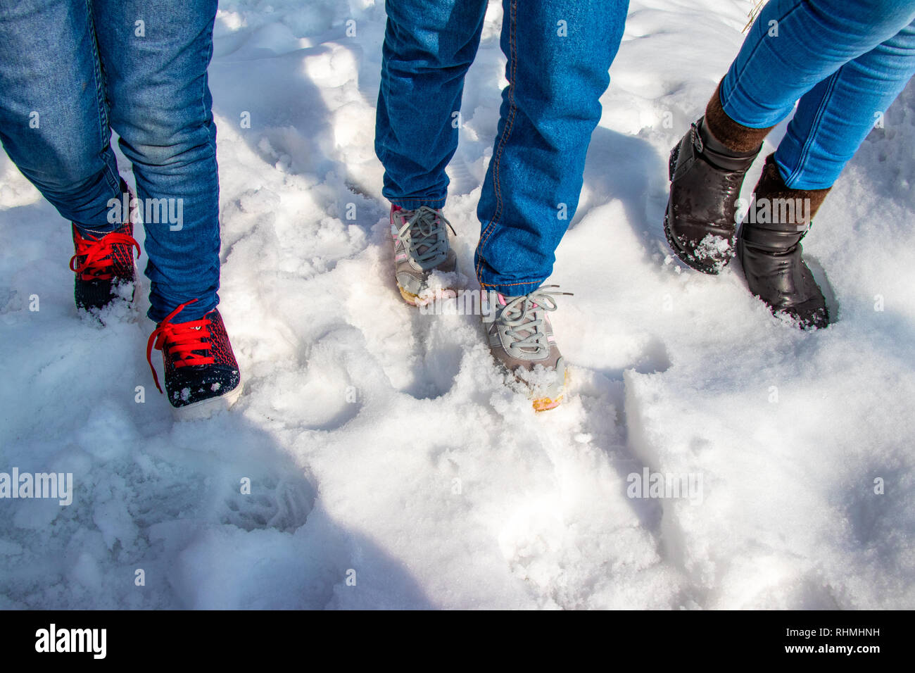 Female footprint hi-res stock photography and images - Alamy
