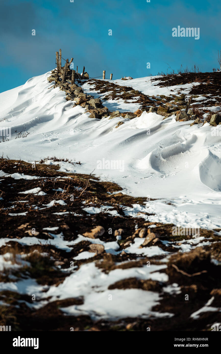 Snow drifts against background hi-res stock photography and images - Alamy