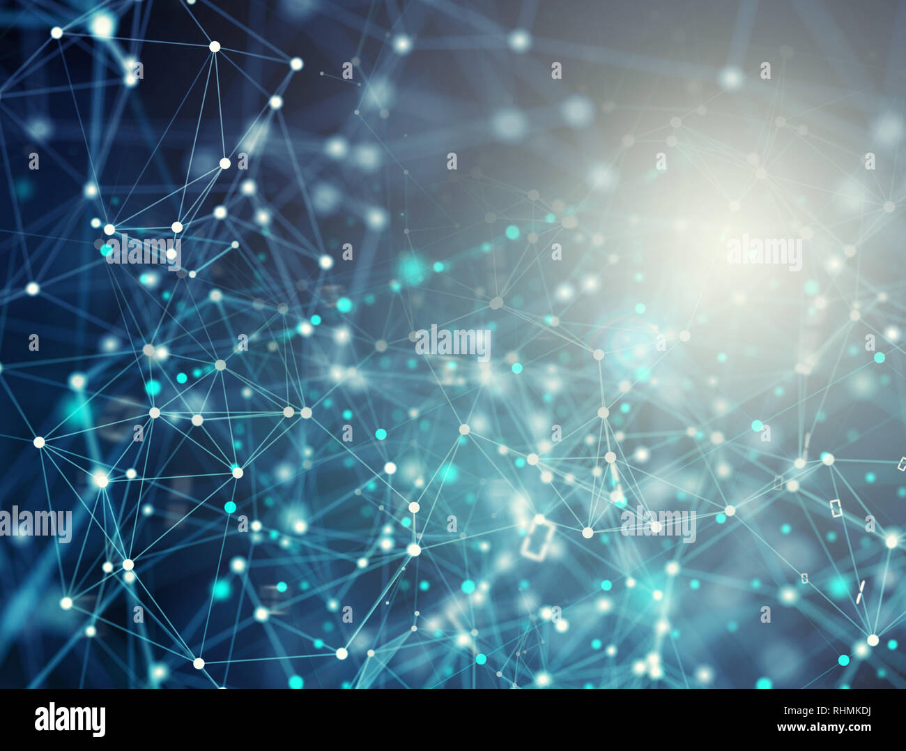 Abstract internet connection network background with motion effects ...