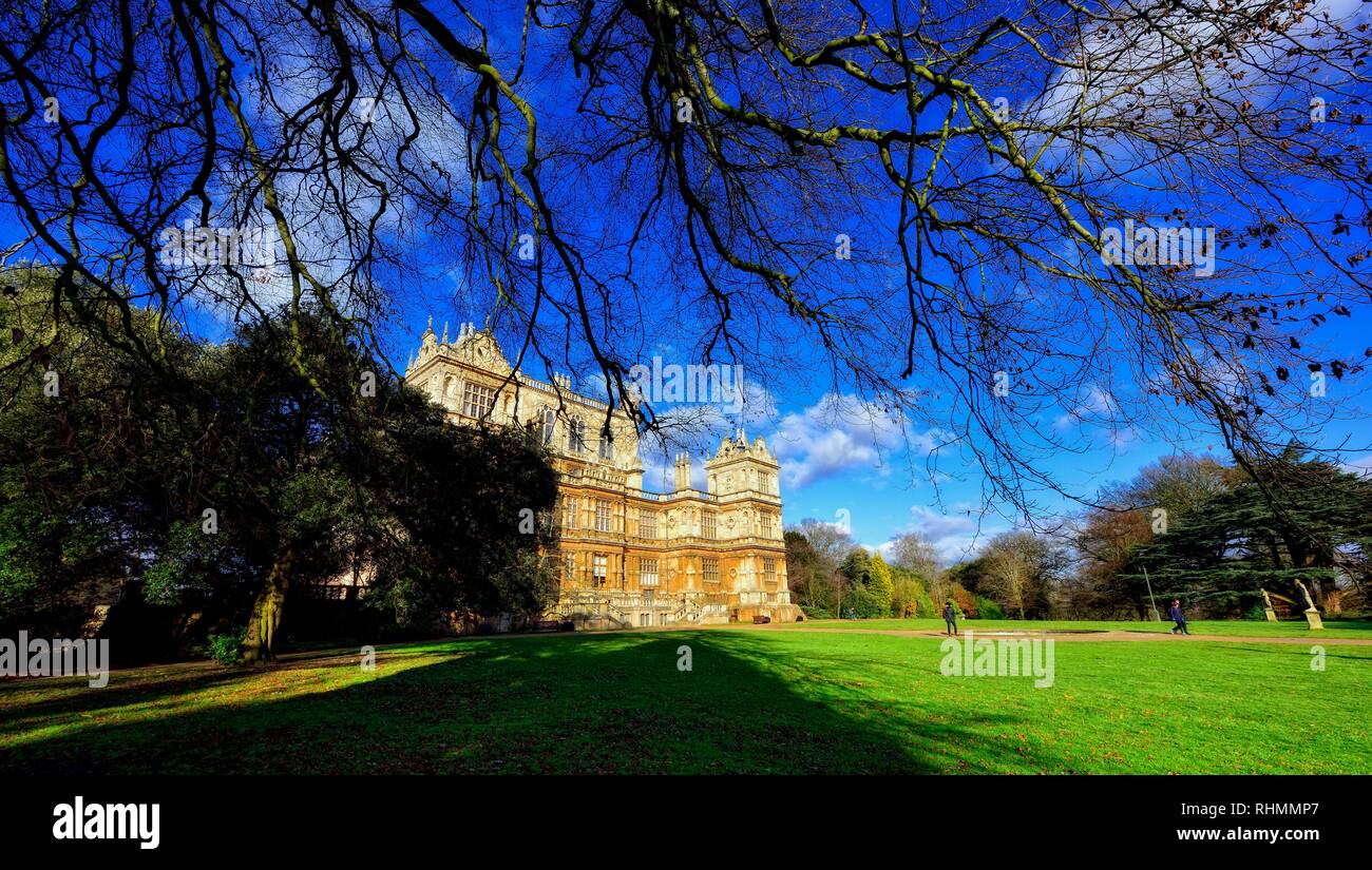 Wollaton Hall Nottingham England uk Stock Photo - Alamy