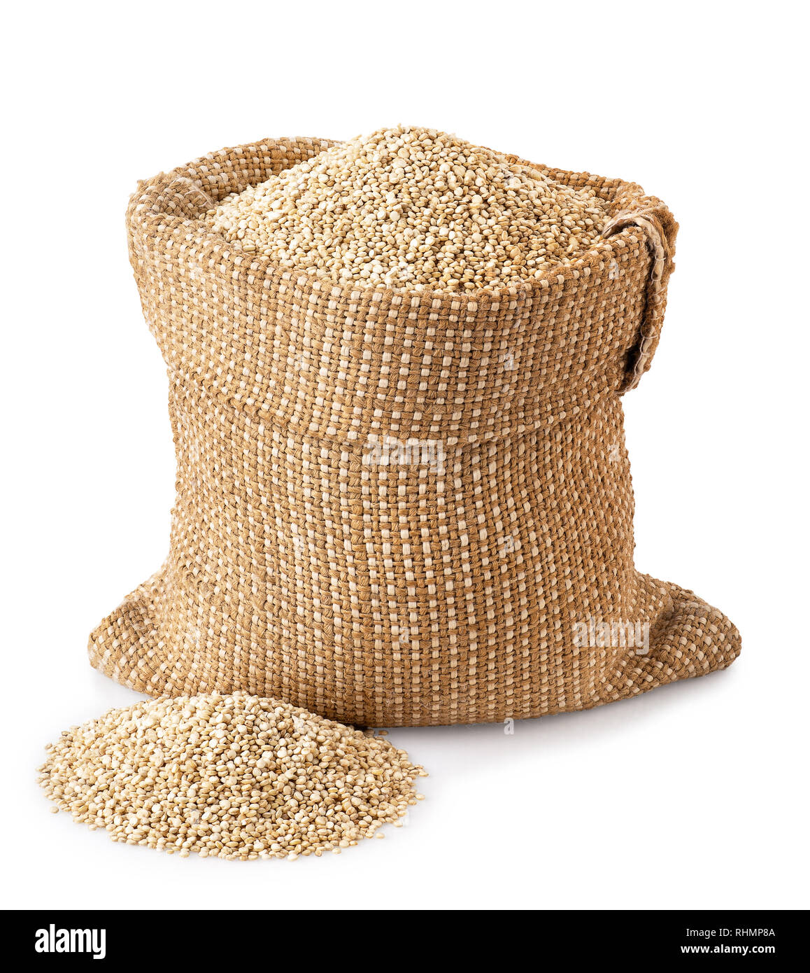 Quinoa seeds in burlap hi-res stock photography and images - Alamy