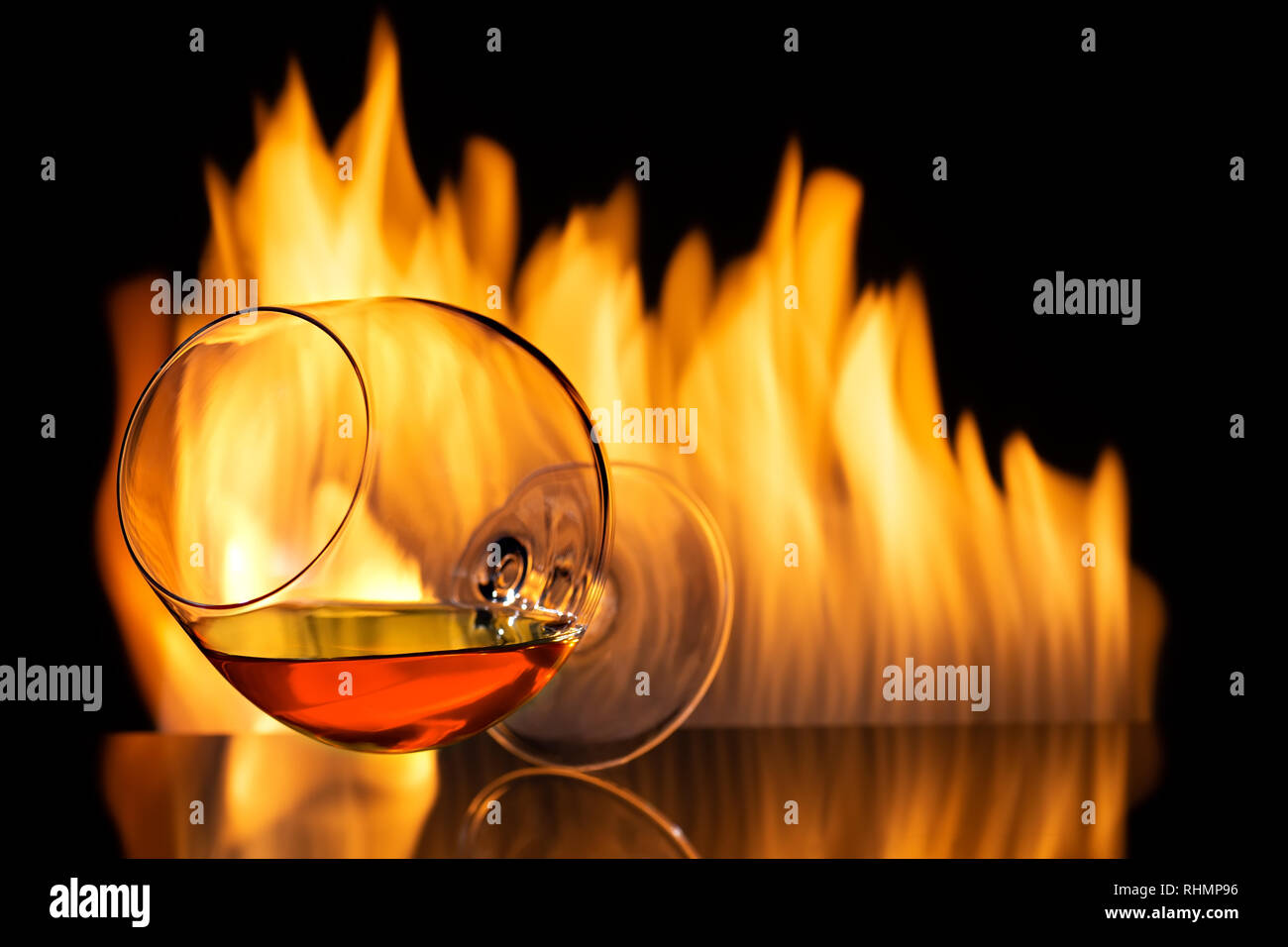 Brandy glass fire hi-res stock photography and images - Alamy