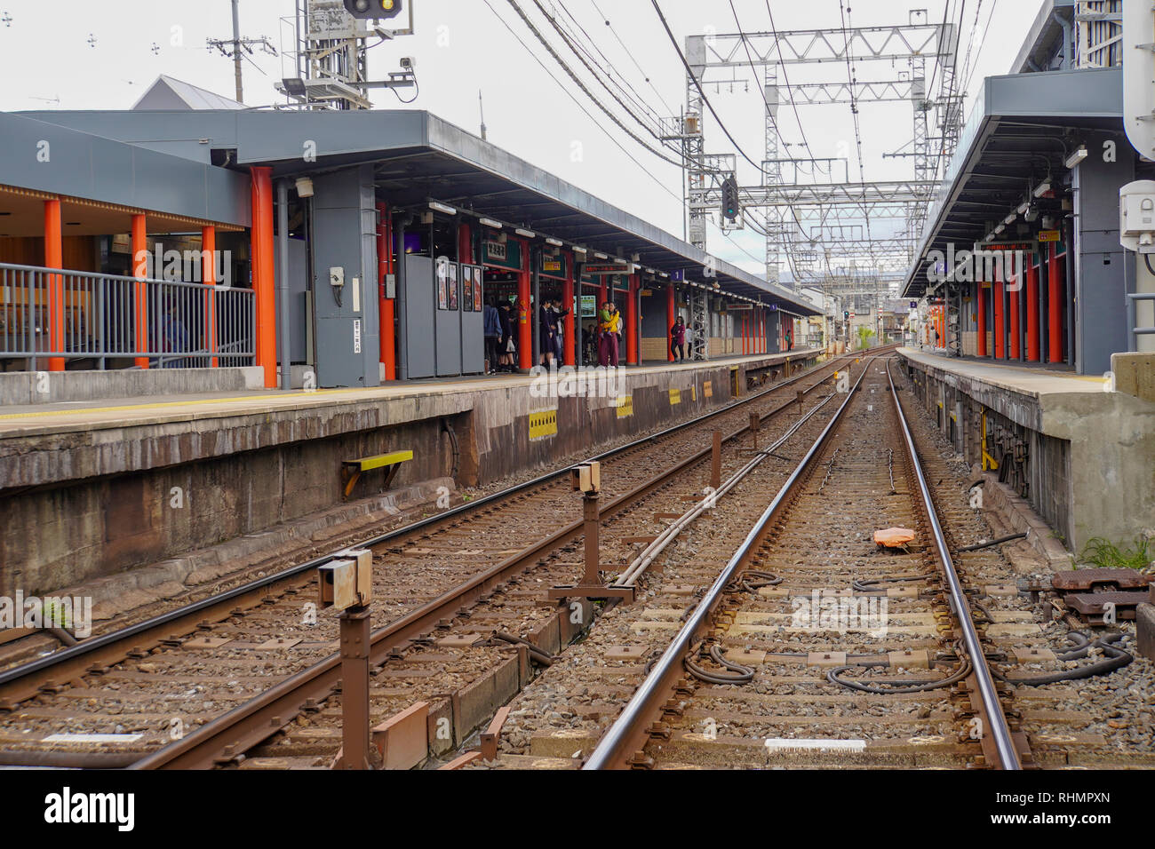 Kyoto, Japan Train station Stock Photo - Alamy