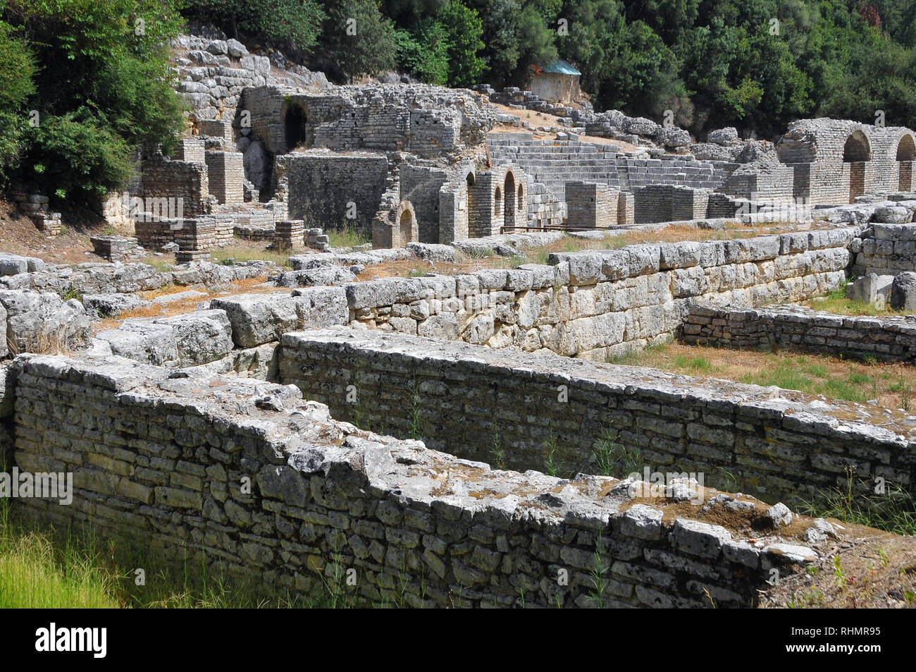 Butrint or Buthrotum archeological site in Albania. UNESCO World ...
