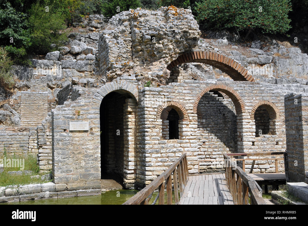Butrint or Buthrotum archeological site in Albania. UNESCO World ...