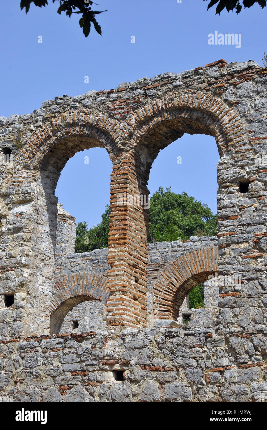 Butrint or Buthrotum archeological site in Albania. UNESCO World ...
